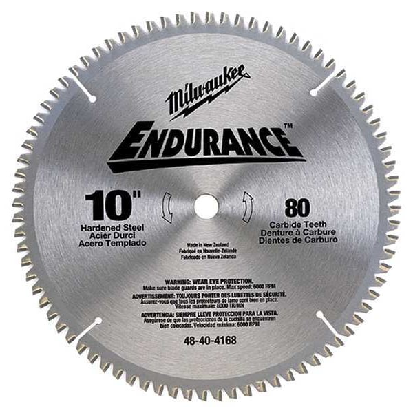 Milwaukee Tool 10", 80-Teeth Metal Cutting Circular Saw Blade 48-40 ...