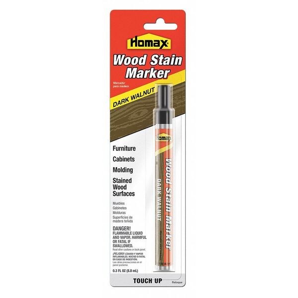 Homax Wood Stain Marker, Dark Walnut, 0.10 60402108 | Zoro