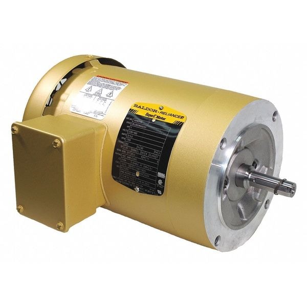 Baldor-Reliance Three-Phase General Purpose Motor, 1 HP, 56C Frame, 208 ...