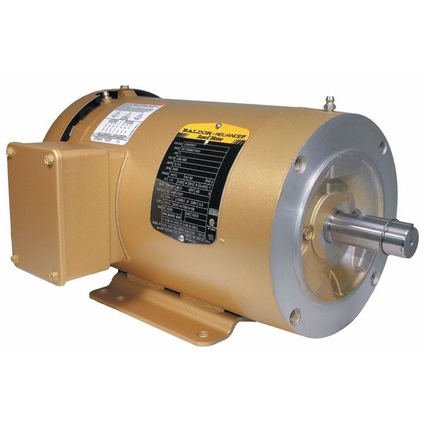 BALDOR ELECTRIC 3-Phase General Purpose Motor, 2 HP, 145TC Frame, 230 ...