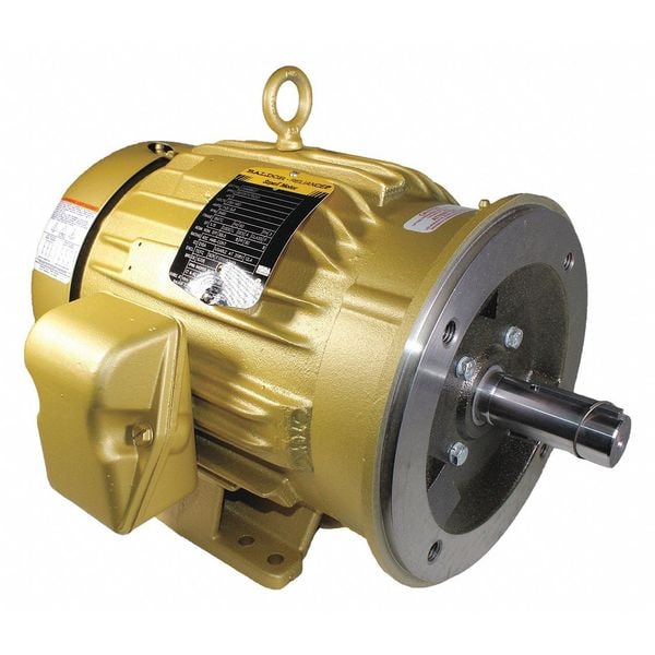 BALDOR ELECTRIC 3-Phase General Purpose Motor, 5 HP, 184TC Frame, 208 ...