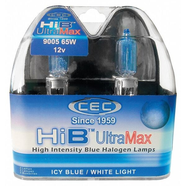 Ultra Max Halogen Light Bulb, T4, 65W, PR HIB9005 ULTRA MAX | Zoro
