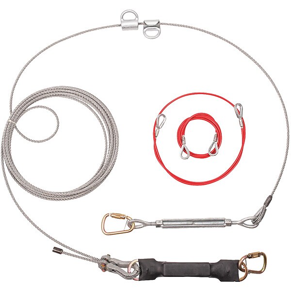 Msa Safety Horizontal Lifeline, 20 ft., 900 lb. Weight Capacity ...