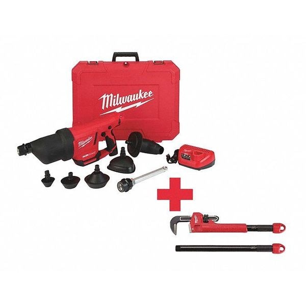 Milwaukee Tool 35 ft Cordless Drain Cleaning Machine, 12V 422W16 ...