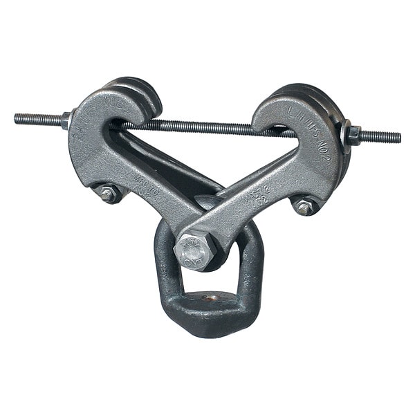Anvil Beam Clamp, Tong w/Eyenut, 3/8"Rod Size 0500374079 | Zoro