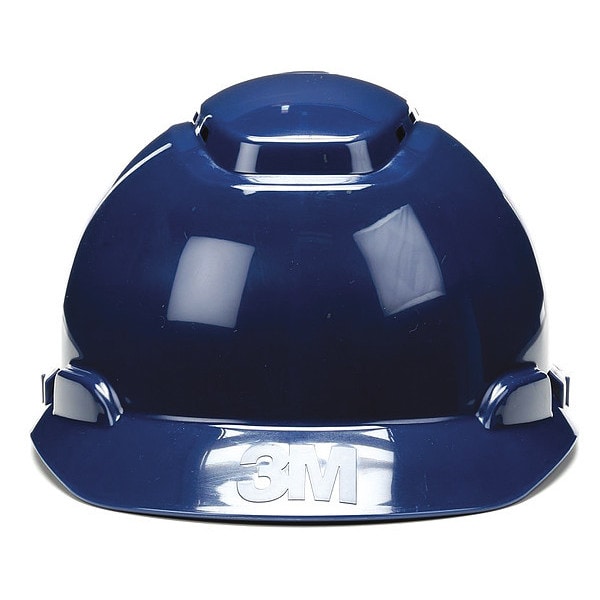 3M Front Brim Hard Hat, Type 1, Class C, Ratchet (4-Point), Navy Blue ...