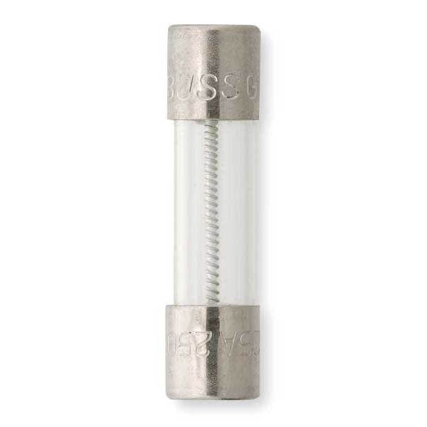 BUSSMANN 630mA Glass Fuse, 250V AC Time-Delay, GMD series - GMD-630-R