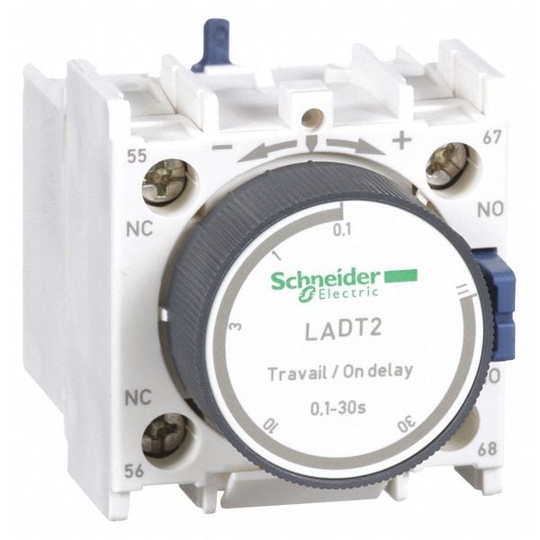 Schneider Electric IEC Timer Module,1NO/1NC,.1 to 30sec (LADT2) | Zoro