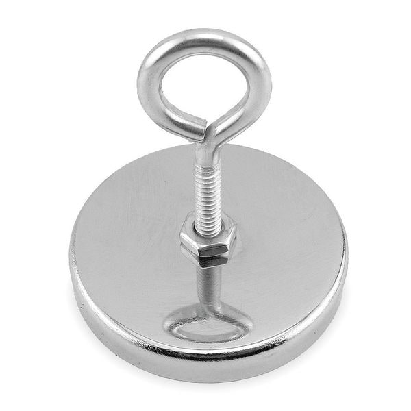 Zoro Select Round Base Eyebolt Magnet, 25 lb. Limit 3DYA2 | Zoro