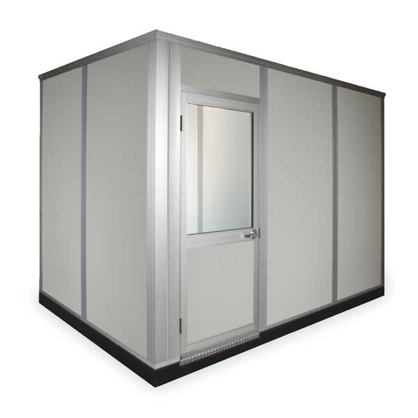 Porta-King 4-Wall Modular In-Plant Office, 8 1/2 ft H, 8 ft W, 8 ft D ...