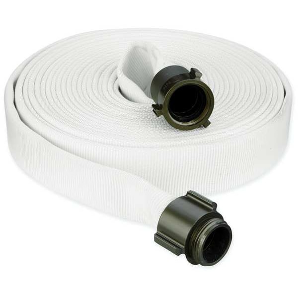 Zoro Select Fire Hose, Double Jacket, 100 ft. Length, 2 1/2 in Hose ...