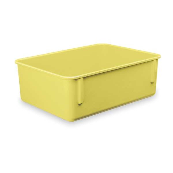 Lewisbins Nesting Container, Yellow, Fiberglass Reinforced Polyester, 9 ...