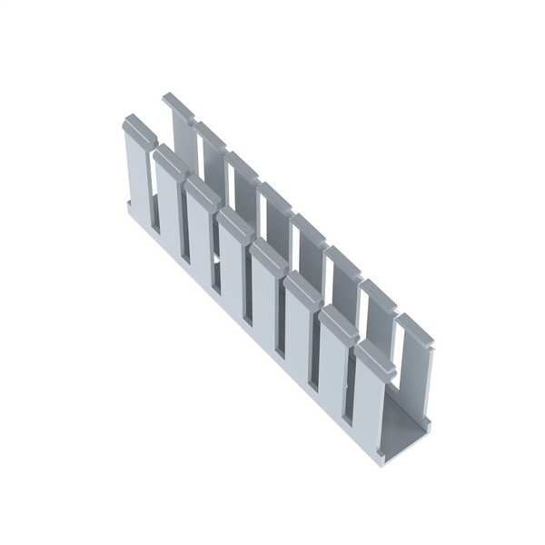 Panduit Wire Duct, Wide Slot, Gray, 1.26 W x 3 D G1X3LG6-A | Zoro