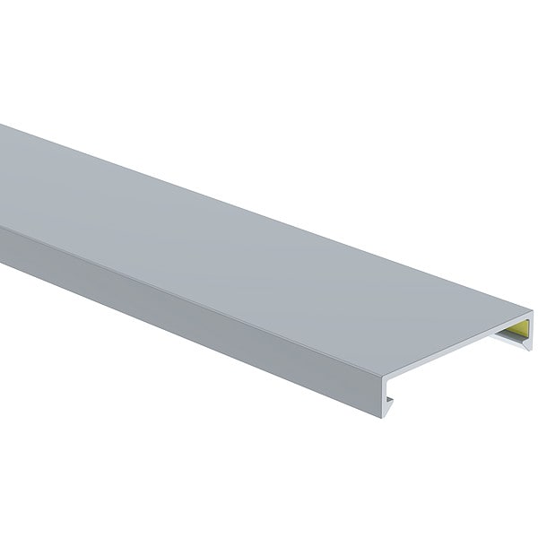 Panduit Wiring Duct Cover, Flush, PVC, 72 in L, 1-3/4 in W, Gray, Use ...
