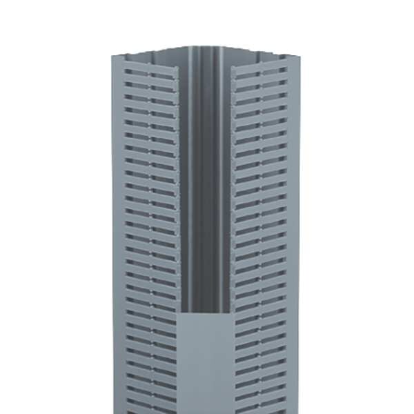 Panduit Wire Duct, Corner Duct, Gray, 4.40W x 3D CWD3LG6 | Zoro