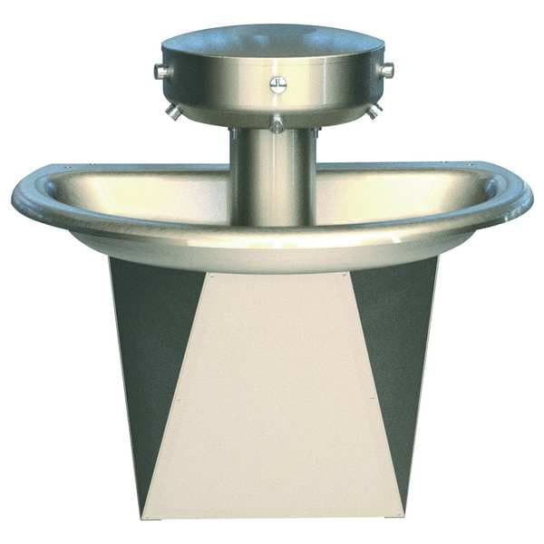 Bradley -, Semicircular, Shallow Bowl Wash Fountain S93-648 | Zoro