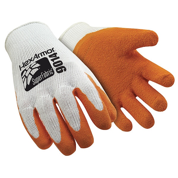 Hexarmor Cut Resistant Coated Gloves, A9 Cut Level, Natural Rubber Latex, XL, 1 PR (9014-XL (10 ...