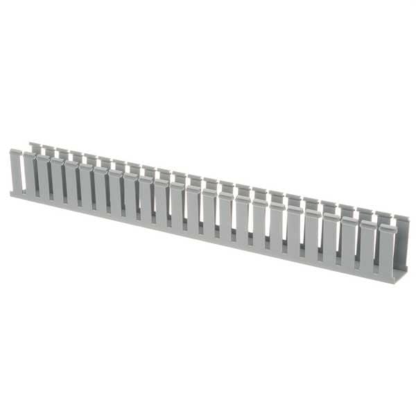 Panduit Wire Duct, Wide Slot, Gray, 1.75 W x 3.12 D G1.5X3LG6 | Zoro
