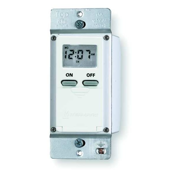 Intermatic Digital Timer, 7-Day, SPST, 120 V, White EI500WC | Zoro