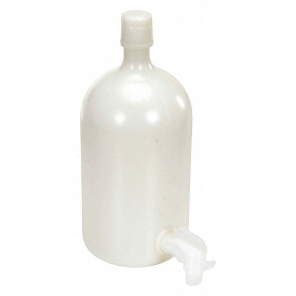 Zoro Select Round Plastic Carboy, 1 Gal, With Spout CARB-R-1-S | Zoro