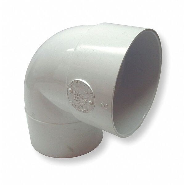 Charlotte Pipe And Foundry 3" Spigot x Hub PVC 90 Degree Street Elbow ...