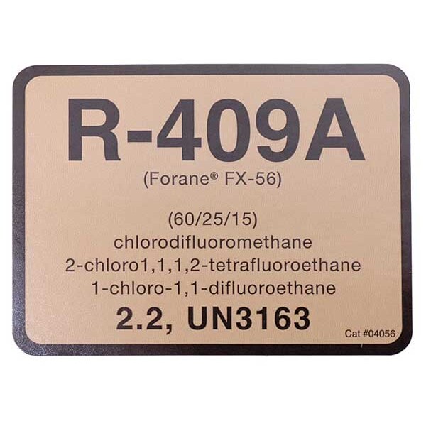 Diversitech R-409A Refrigerant ID Labels, PK10 4056 | Zoro