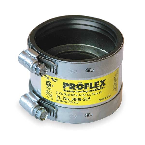 Zoro Select Shielded Coupling, For Pipe Size 1-1/2x2" 3000-215 | Zoro
