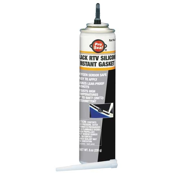 Pro Seal Oil-Resistant RTV Gasket Maker, 8 oz, Black, Temp Range -75 to ...