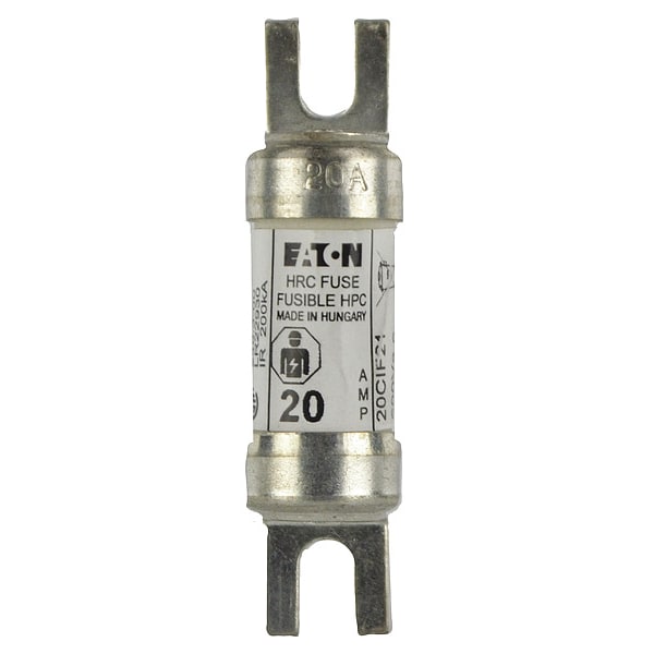 BUSSMANN 20A, 600V AC, Ceramic Fuse, 55 mm x 14 mm, Time-Delay, CIF21 ...
