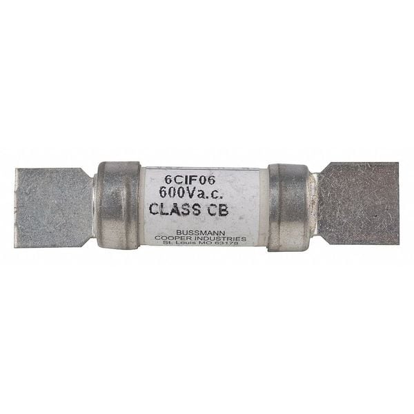 BUSSMANN 6A, 600V AC, Ceramic Fuse, 60 mm x 14 mm, Time-Delay, CIF06 ...
