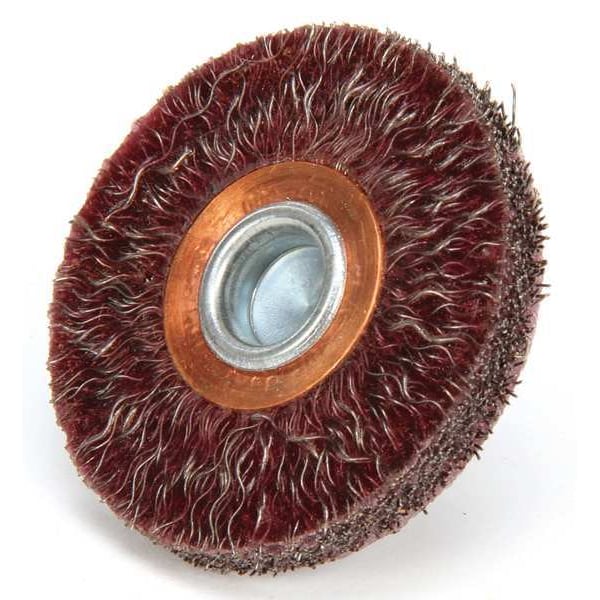 Weiler Encapsulated Wire Wheel Wire Brush, Stem, 2" 96146 | Zoro