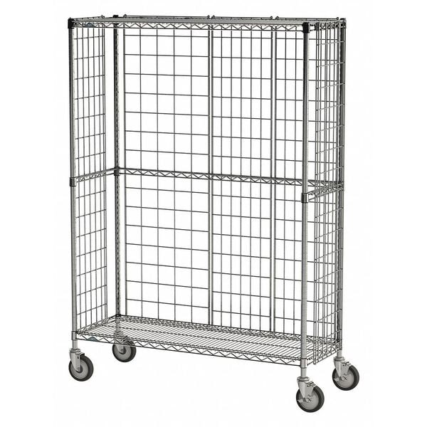 Metro Wire Cart 3-Sided, 18 In. W, 48 In. L 65135-IP | Zoro
