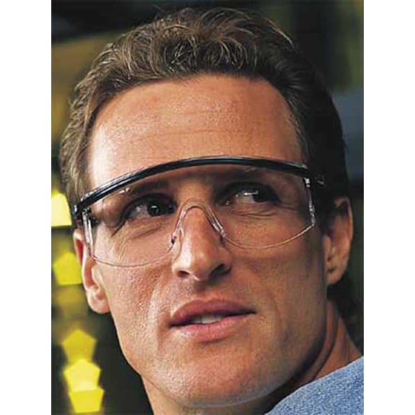 Honeywell Uvex Safety Glasses, Astrospec 3000, Amber Scratch-Resistant ...