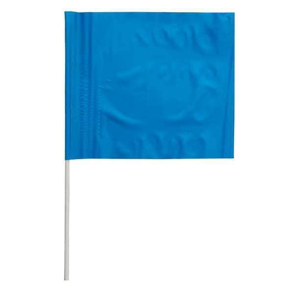 Presco Marking Flag, Blue Glo, Blank, PVC, PK100 F4524BG-200 | Zoro