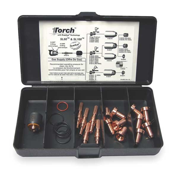 Thermal Dynamics Plasma Torch Consumable Kit, 80 Amps 5-2555 | Zoro