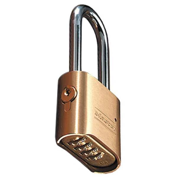 Master Lock 176LH $25.67 Combination Padlock, Bottom, Black/Silver ...