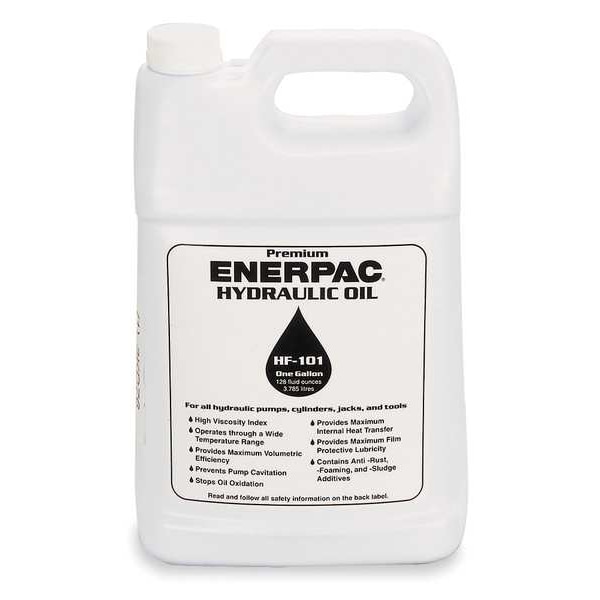 Enerpac Hydraulic Oil, Jug, 1 gal, HF-101, ISO Grade 32, Blue HF101 | Zoro