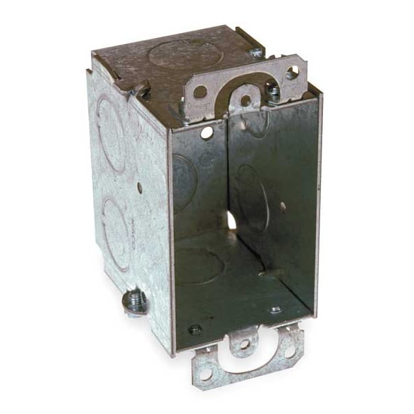 Raco Electrical Box, 14 cu in, Switch Box Type, 1 Gang, Galvanized Zinc ...