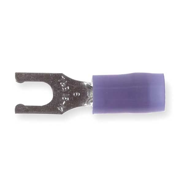 Sta-Kon Fork Terminal, #6 Stud Size, 14 AWG, 600 V, Nylon Insulated ...