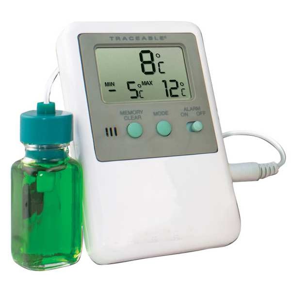 Traceable Digital Thermometer, -58 Degrees to 158 Degrees F for Wall or ...
