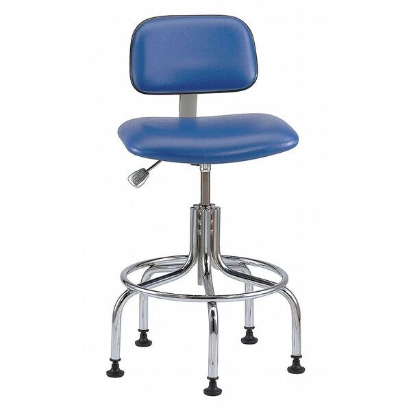 Bevco Cleanroom Pneumatic Task Chair, Upholstered, 300 lb. Weight Limit ...