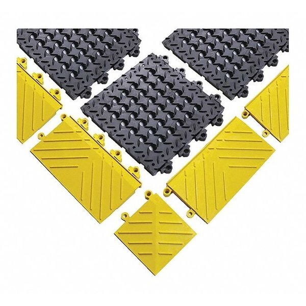 Condor Mat Edging Recycled PVC 1" 620M0612YL | Zoro