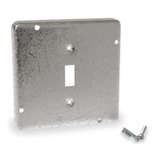 Raco Box Cover, Switch Box Type, 2 Gang, Galvanized Steel, Toggle ...