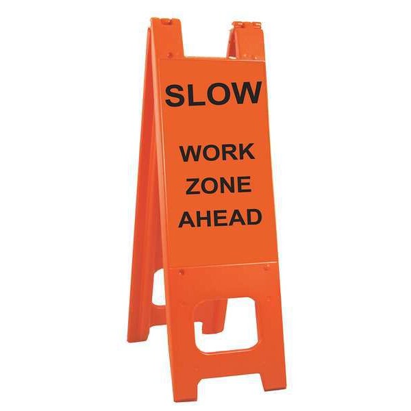 Zoro Select Barricade Sign, Polyethylene, Engineer, 45 in Height, 3 in ...