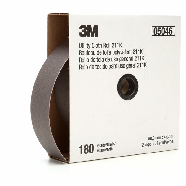 3M Abrasive Utility Roll, Grit 180, Gray 7000118340 | Zoro