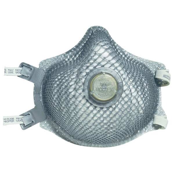Moldex N99 Disposable Respirator w/ Valve, M/L, Gray, PK10 2315 | Zoro