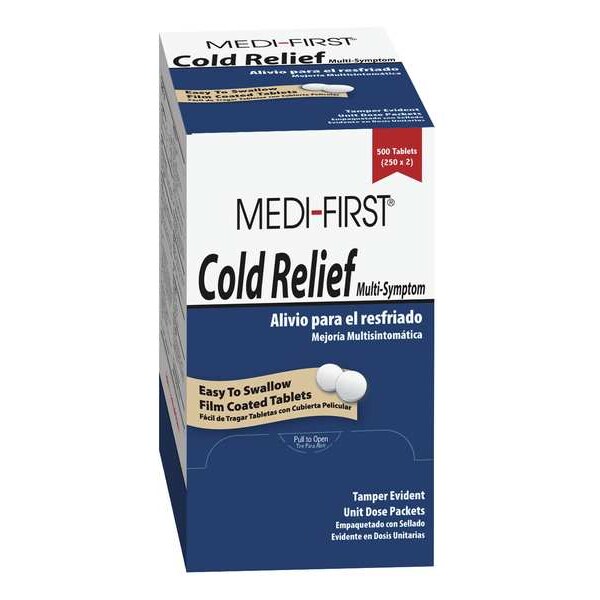 Medi-First Cold Relief, Tablet, PK100 82233 | Zoro