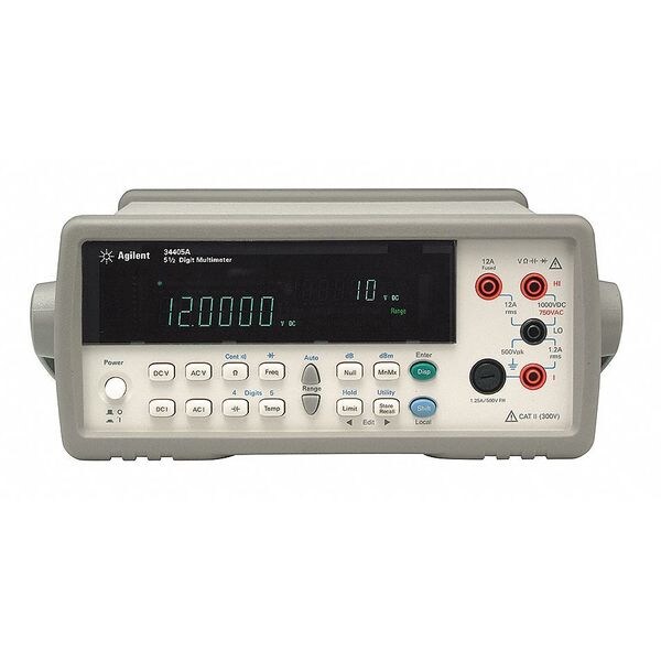 Agilent Technologies Bench Multimeter, 5 1/2 Digit, NIST 34405A-A6J | Zoro