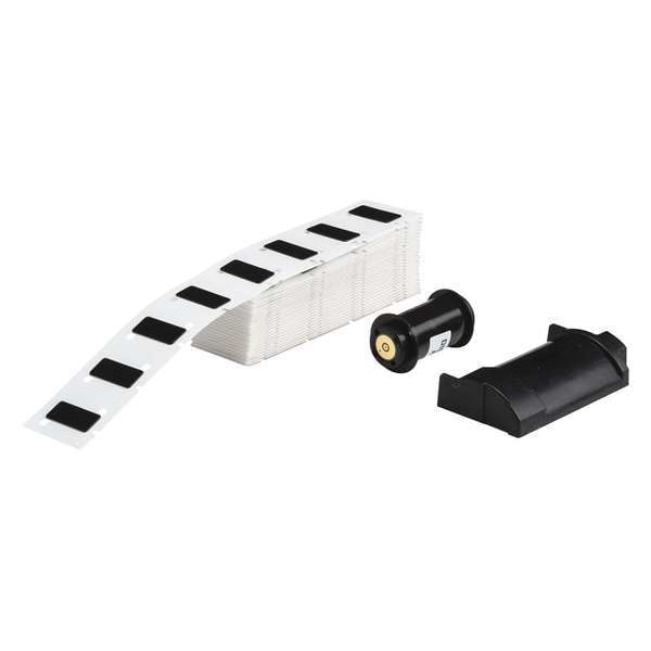 Brady Raised Panel Label, Black, Labels/Roll: 200 PTLEP-171-593-BK | Zoro