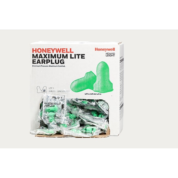 Honeywell Howard Leight Max Lite Ear Plugs Dispenser Refill, Uncorded ...